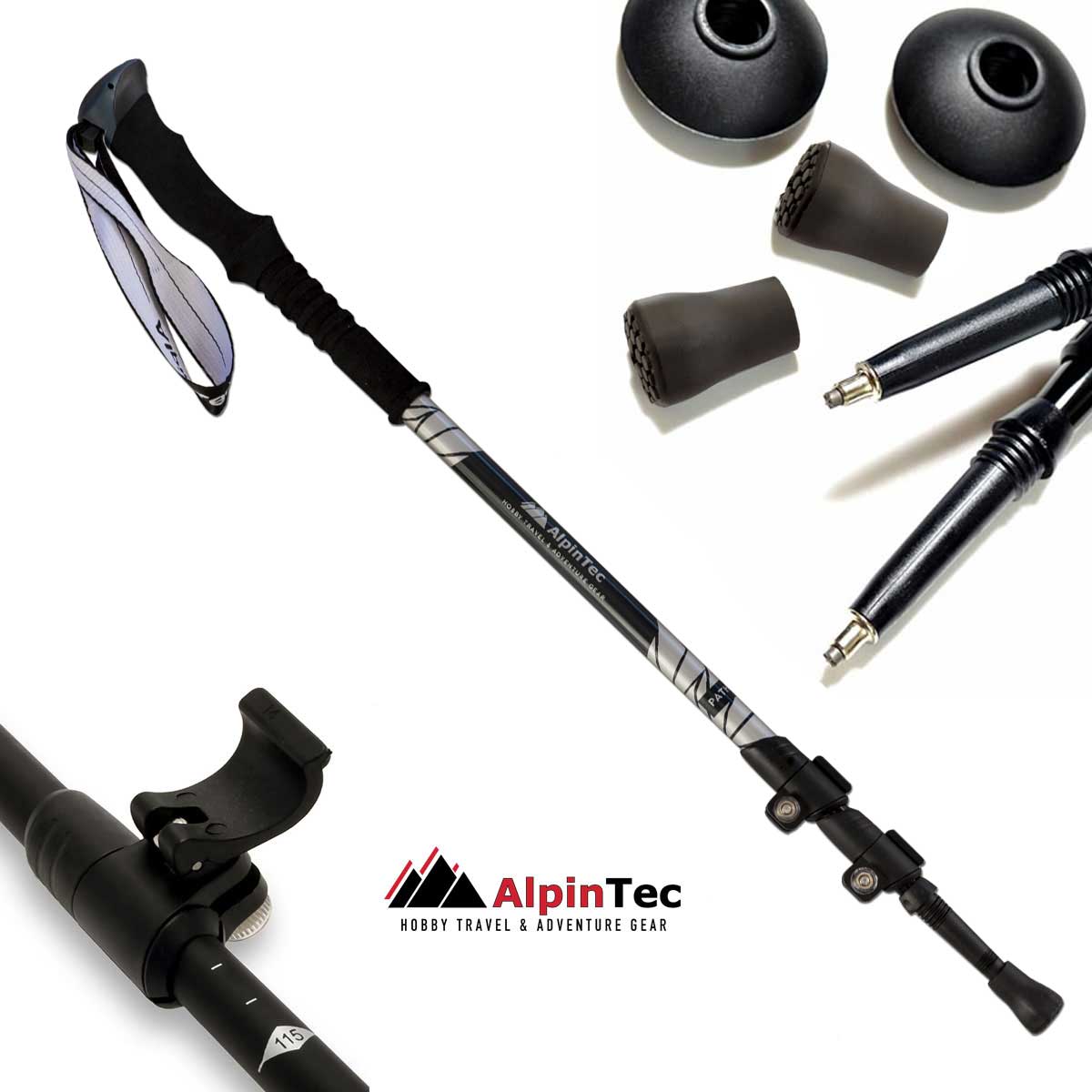 Walking Pole PATHFINDER - AlpinTec - High Quality - Folding